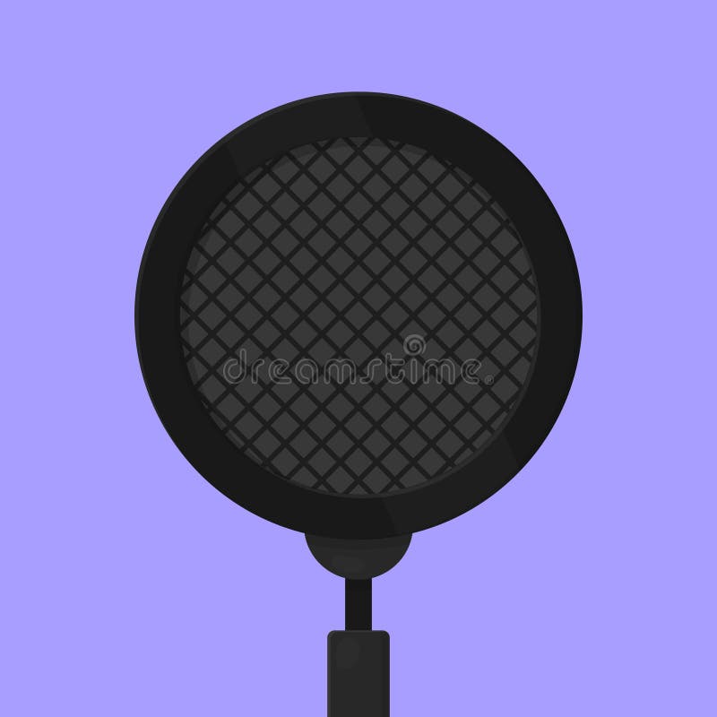 Professional Mic Filter Vector. Anti Pop Filter Illustration Icon ...