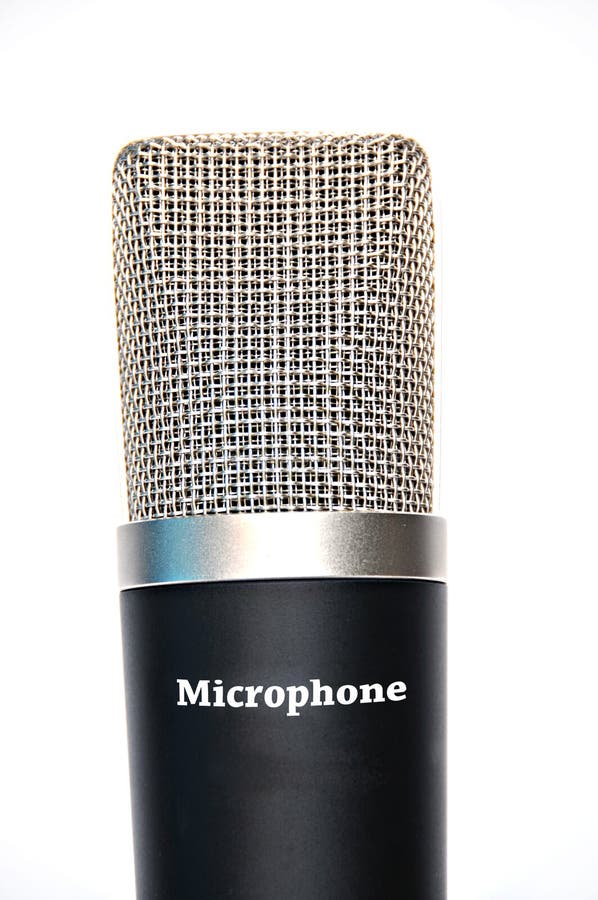 Professional Microphone stock photo. Image of confidence - 15279898