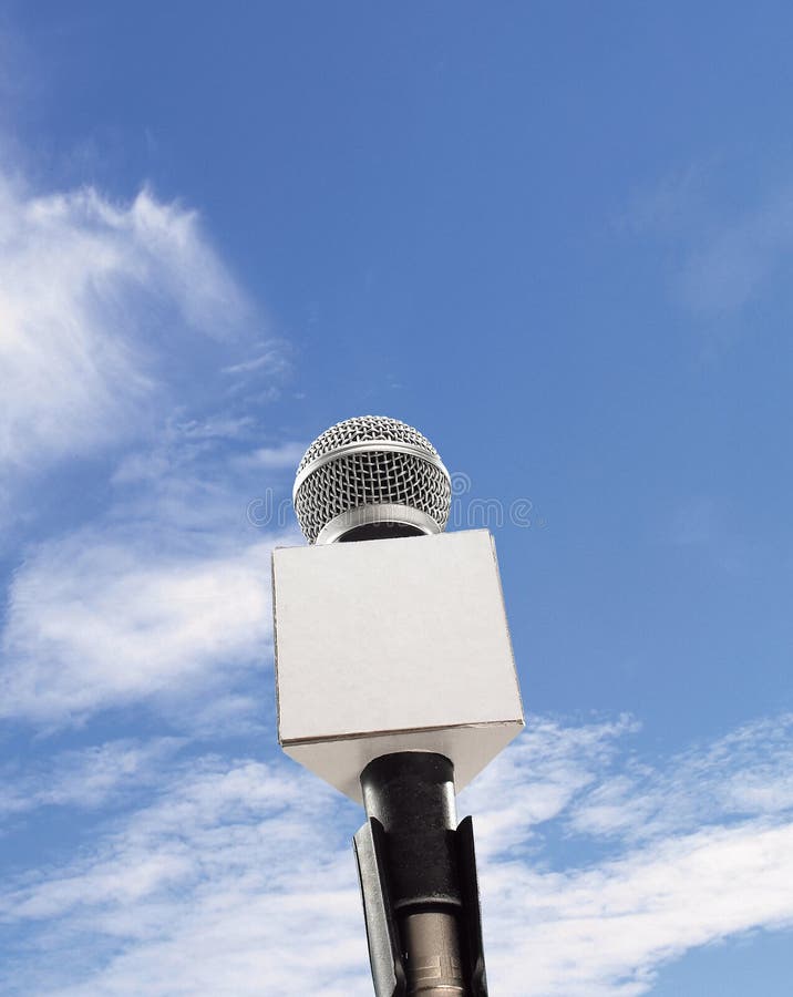 Professional Microphone in the Recording Studio. Stock Image - Image of ...