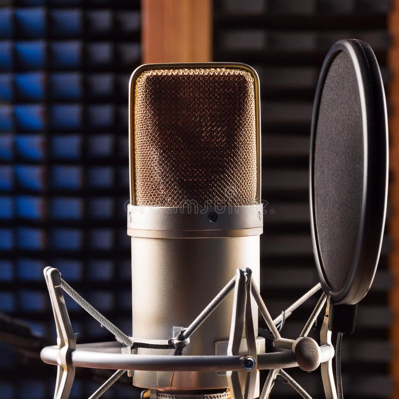 Professional Microphone, AI Generated Stock Illustration - Illustration ...