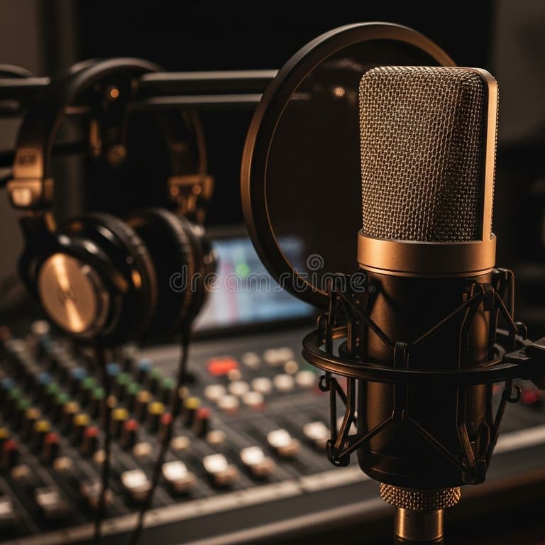 Recording Equipment Studio Microphone Stock Illustrations – 26,388 ...