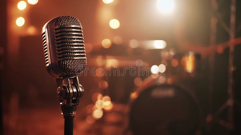 Professional Microphone Recording Audio in Sleek Studio, Soundboard ...
