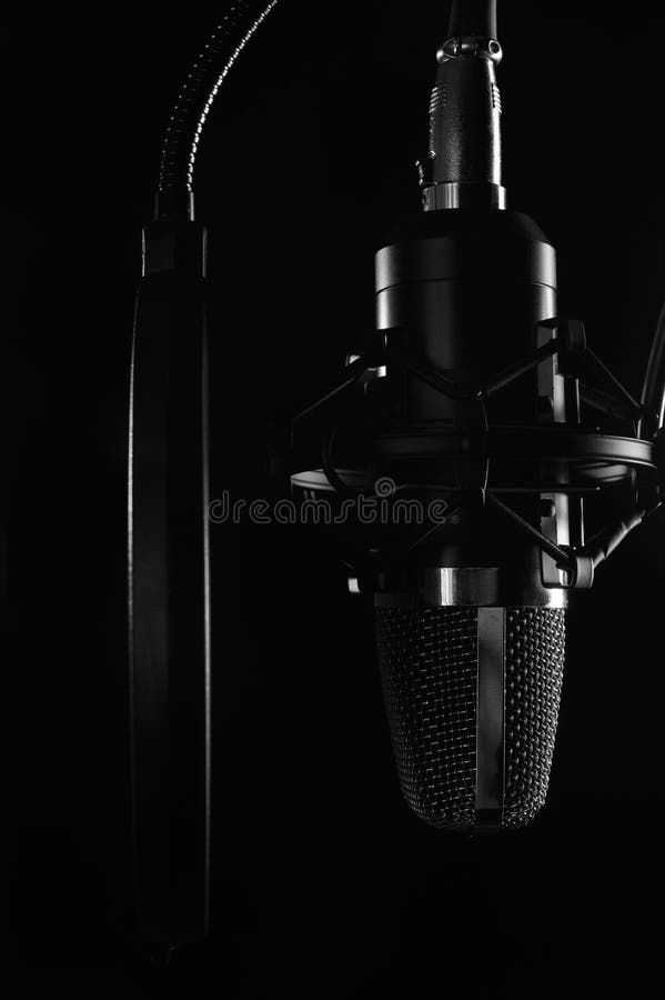 Frame of the Microphone with Cord Stock Image - Image of mike, concert ...