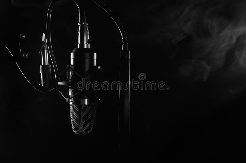 Professional Microphone in Recording Studio, Professional Studio ...