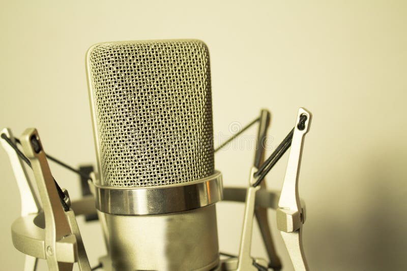 Microphone silver sound stock photo. Image of audio - 127110044