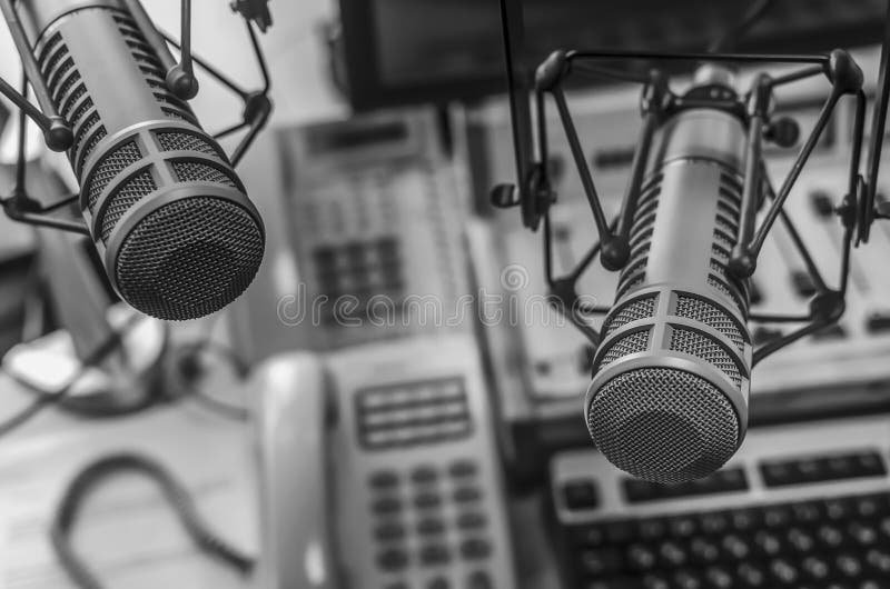 Professional Microphone and Sound Mixer Stock Photo - Image of musical ...