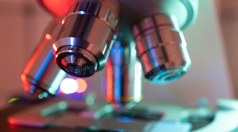 Professional Microscope in Biological Laboratory Stock Photo - Image of ...