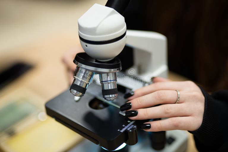 Professional Microscope in a School Laboratory for the Study of Cells ...