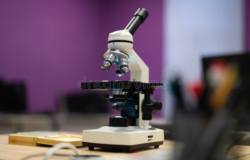 Professional Microscope in a School Laboratory for the Study of Cells ...