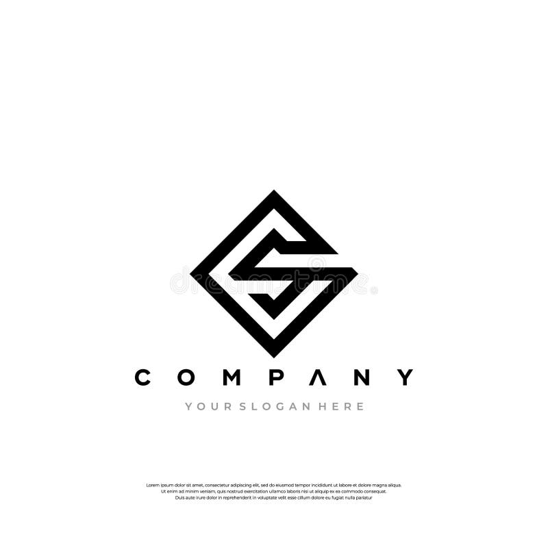 Professional and Minimalist Letter CS Logo Design Stock Vector ...