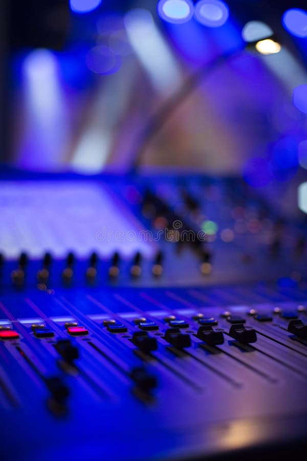 Faders and Buttons on a Mixing Board Stock Image - Image of music, main ...