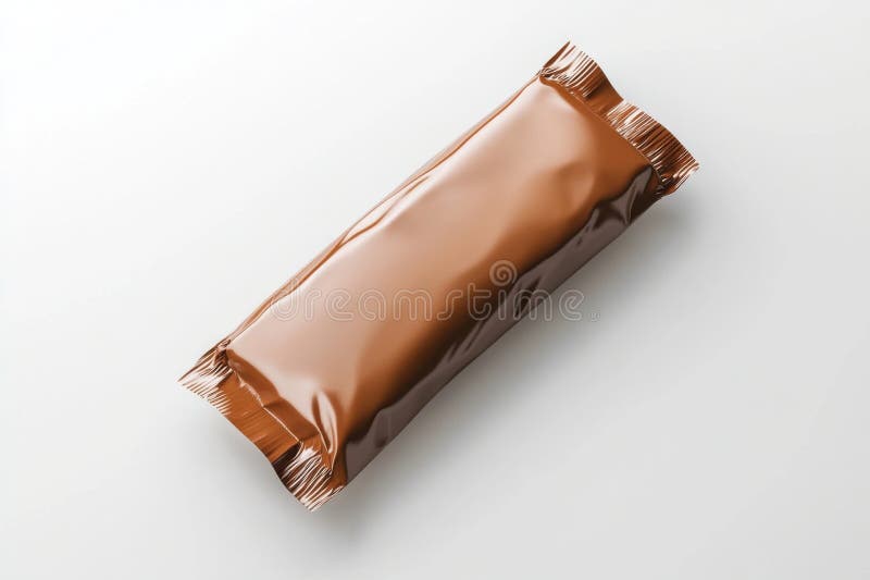 Professional Mockup of a Chocolate Bar Wrapper on a Clean White ...