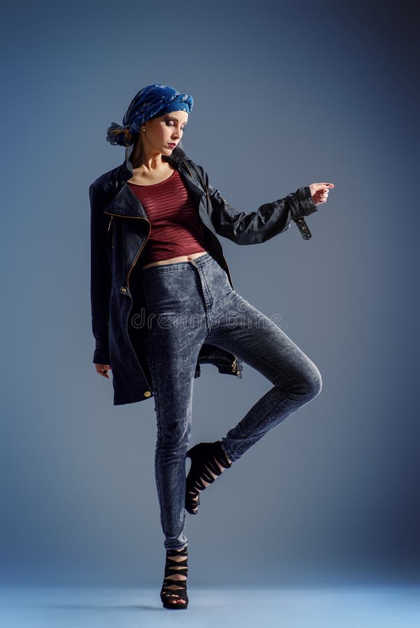 Professional model stock photo. Image of headwear, gloss - 77935632