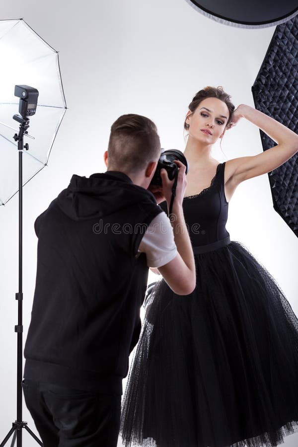 Professional model at work stock image. Image of attractive - 41916537
