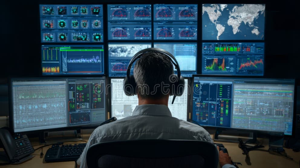 Monitoring Global Data Trends and Systems in a High-tech Control Room ...