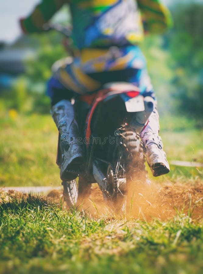 Professional Motocross Rider. Stock Image - Image of motion, action ...