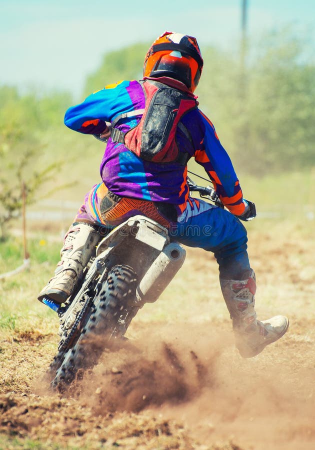 Professional Motocross Rider. Stock Photo - Image of championship ...