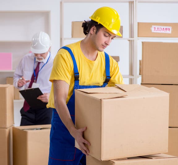 Professional Movers Doing Home Relocation Stock Image - Image of movers, post: 298204153
