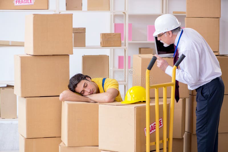 Professional Movers Doing Home Relocation Stock Image - Image of moving ...