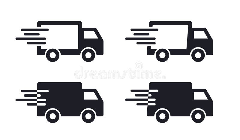 Professional Moving Services for Relocations and Moving Van Icon Set ...