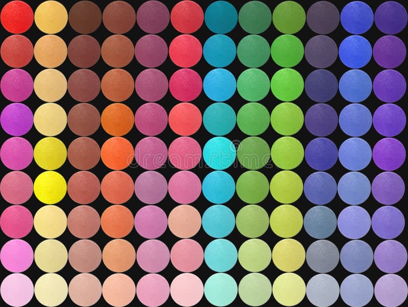 Professional Multicolor Eyeshadow Palette Stock Photo - Image of ...