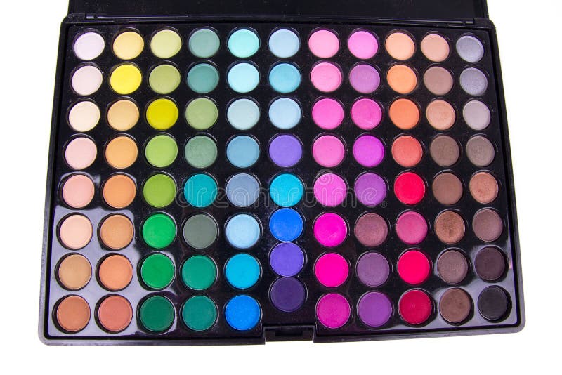 Professional Multicolour Eyeshadows Palette Stock Image - Image of ...