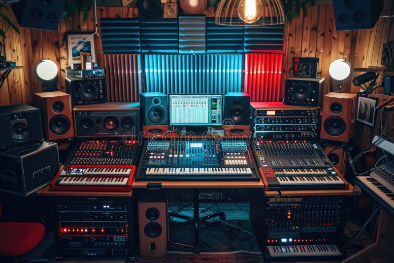 Professional Music Studio with Digital Audio Workstation and ...