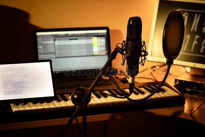 Professional Musical Studio Equipment Stock Photo - Image of studio ...