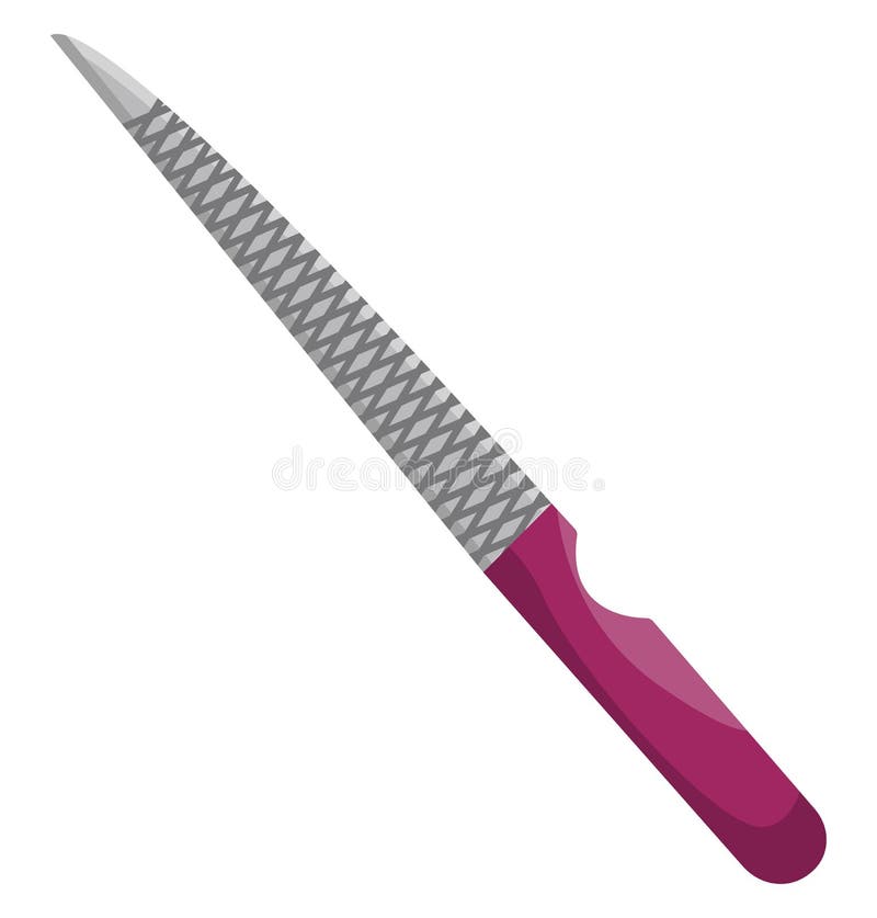 Professional Nail File, Icon Stock Vector - Illustration of hygiene ...