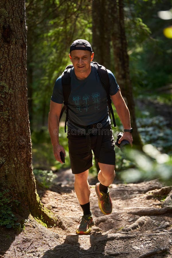 Professional Nature Photographer Hiking Stock Photo - Image of nature ...