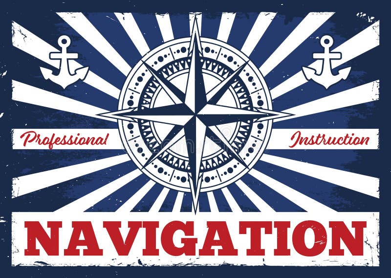 Professional Navigation Instruction Graphic Design Stock Vector ...
