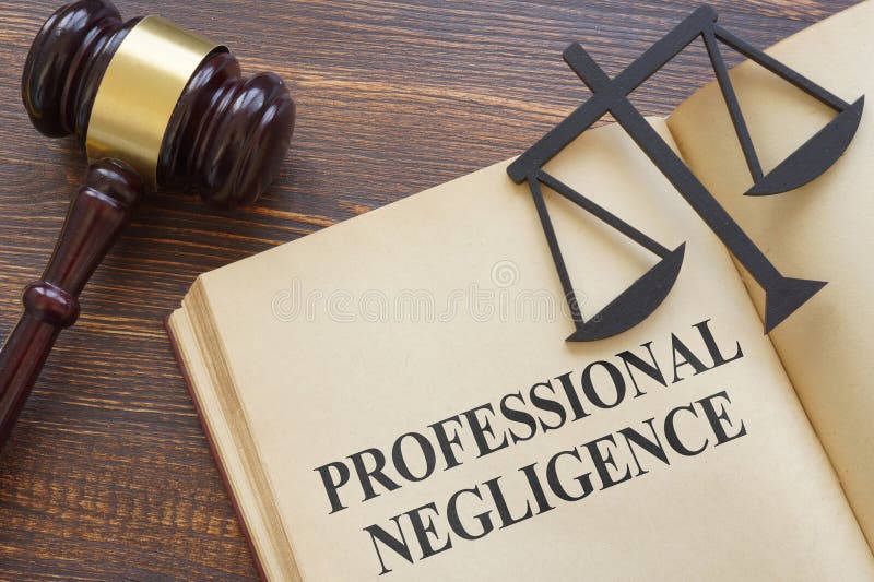 Professional Negligence is Shown Using the Text Stock Photo - Image of ...
