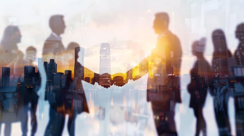 Professional Networking and Collaboration Concept. Business People ...