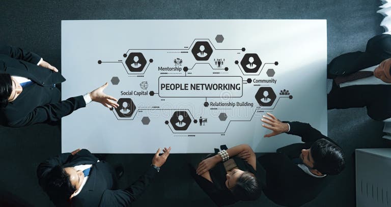 Professional Networking Concept with Diverse Individuals Collaborating ...