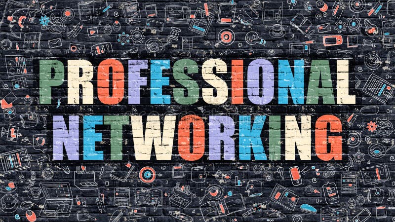 Professional Networking Word Cloud. Stock Illustration - Illustration ...
