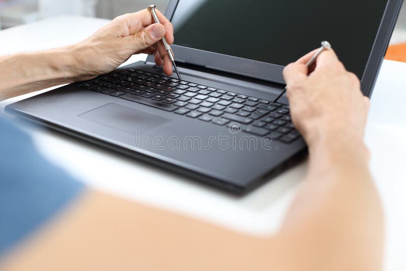 Professional Notebook or Laptop Repair Stock Photo - Image of expansion ...