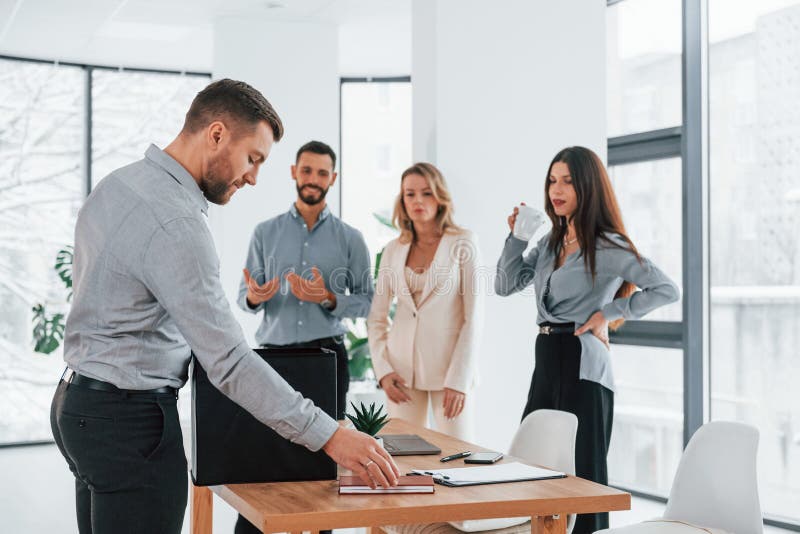 Professional Occupation. Group of Business People that Working on the ...