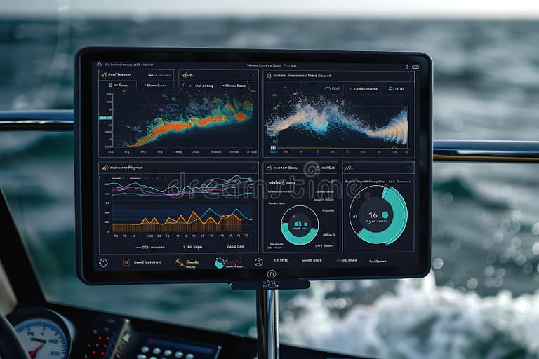 Professional Ocean Forecasting Interface Displaying Wind Patterns and ...