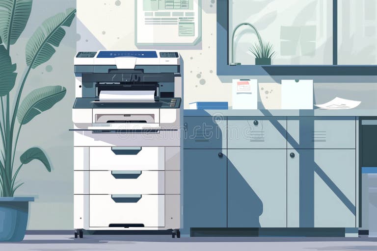 Copier Vector Illustration Stock Illustrations – 3,554 Copier Vector Illustration Stock ...