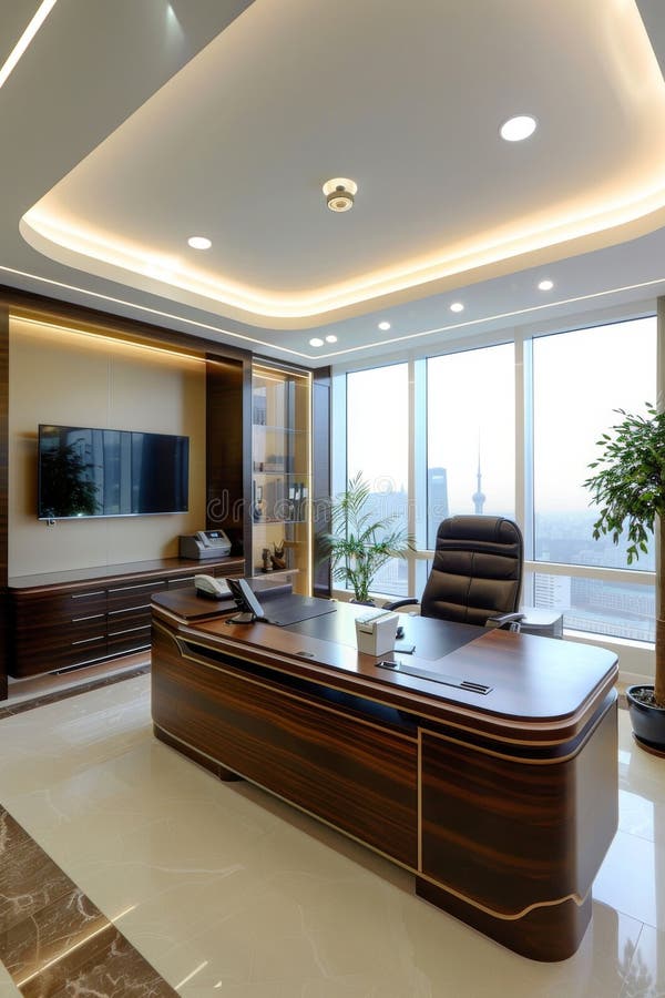 Professional Office Layout with a Large Area for Copy. Stock ...