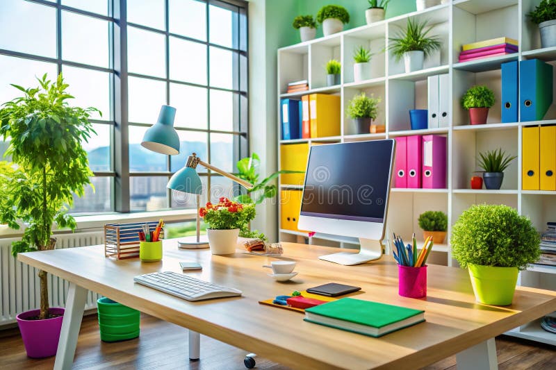 Professional Office Setting a Modern Workspace Ready for Product ...