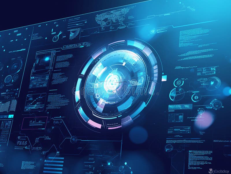 Professional Office for Work with Large Windows Stock Image - Image of ...