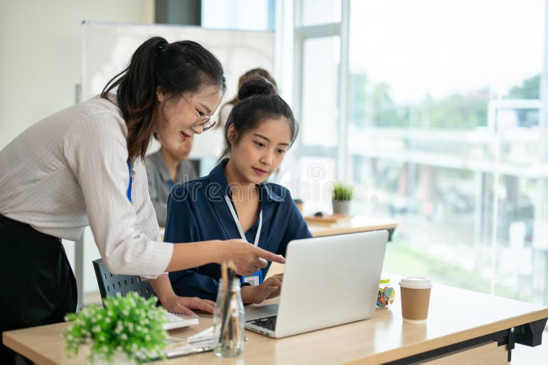 Professional Office Worker Discussing and Analyzing the Project ...