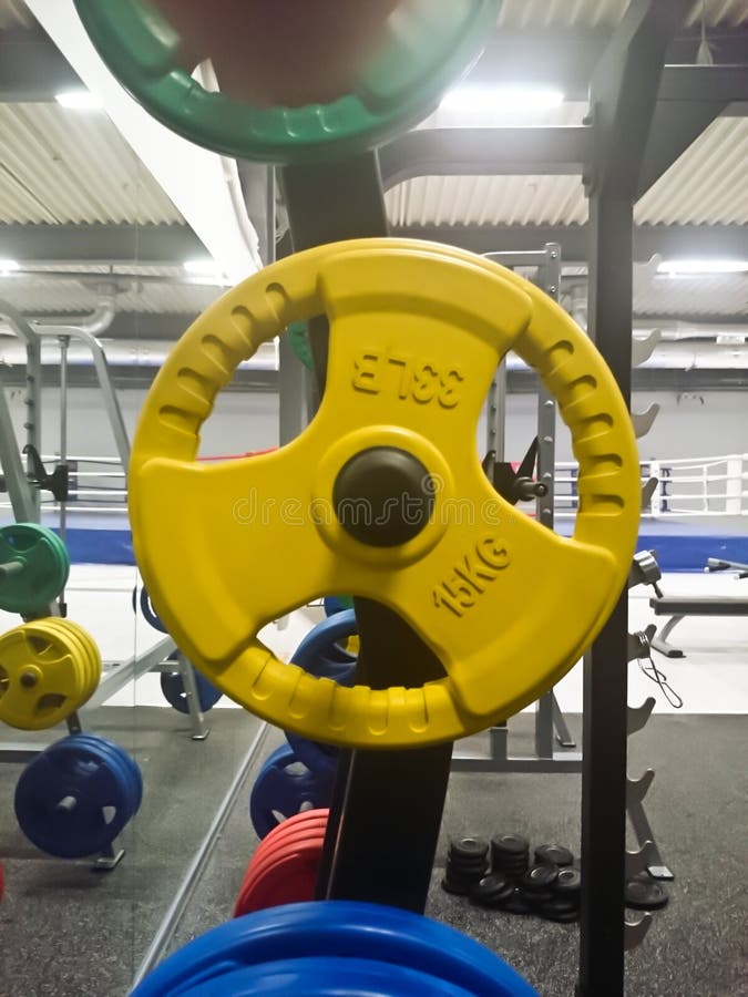 Professional Olympic Disk for Rod Stock Image - Image of body, figure ...