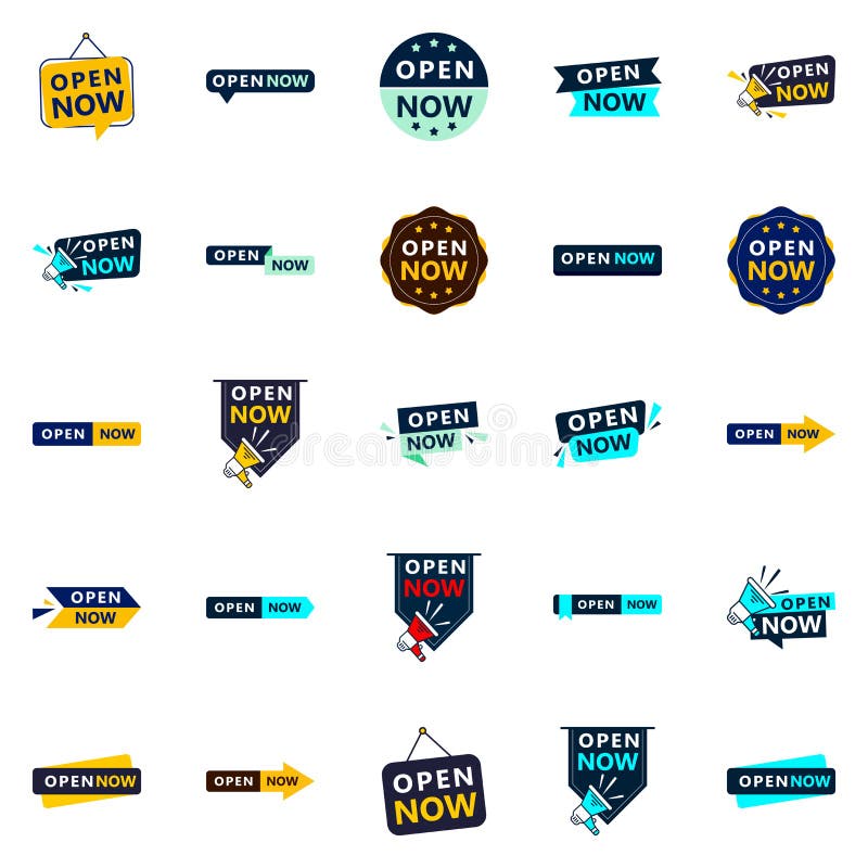 25 Professional Open Now Banners for Your Store or Business Stock ...