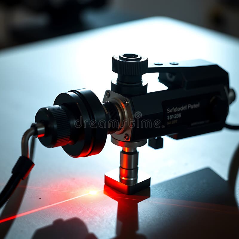 A Professional Optical Alignment Tool with a Laser Pointer Placed on a ...