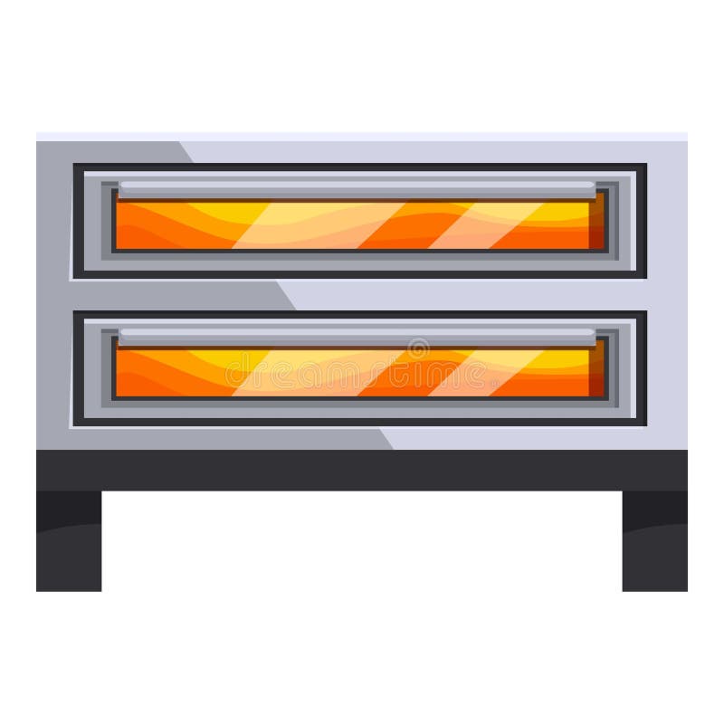 Professional Oven Baking Bread in the Bakery Kitchen Stock Vector ...