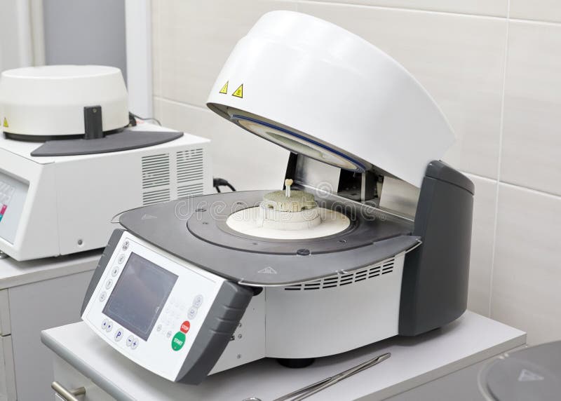 Professional Oven for Baking Enamel Dentures Stock Photo - Image of ...