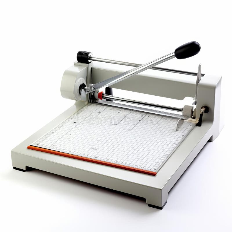 Professional Paper Cutter on White Grid Cutting Mat Design Stock ...