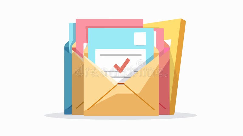 Professional Paper Document with Check Mark Icon for Business Use Stock ...